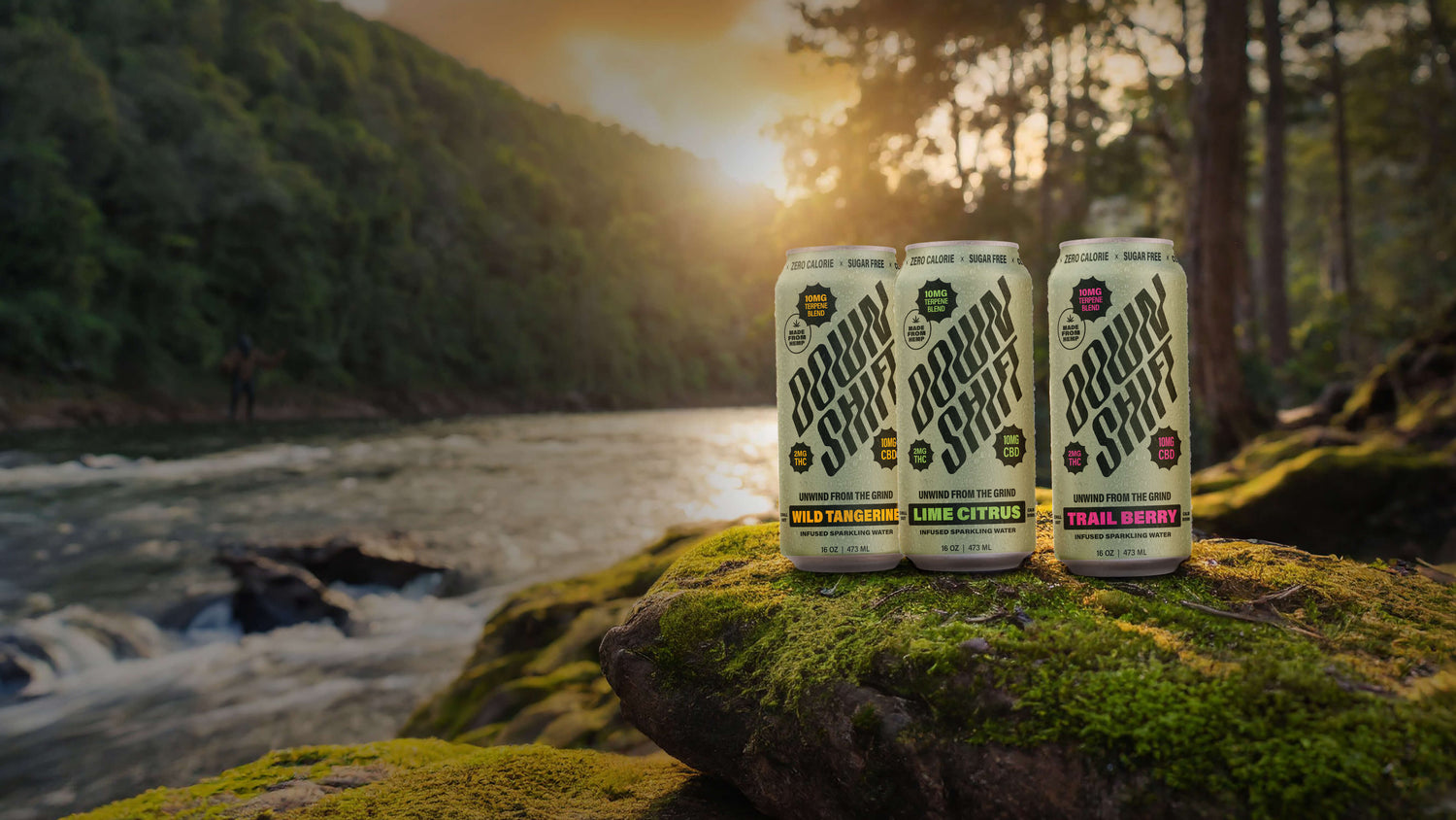 Enjoy Shift Naturals - Unwind with DownShift Sparkling Water