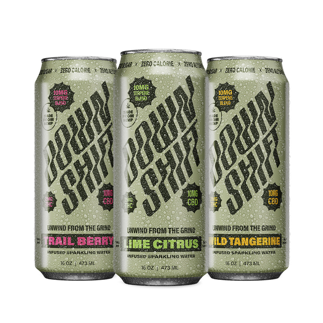 Downshift | Terpene infused sparkling water | Shift Naturals – Enjoy Shift